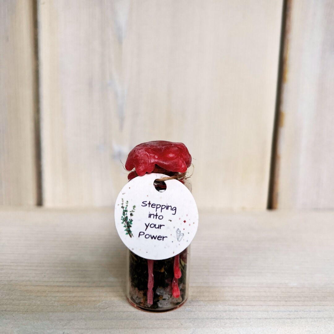 Step Into Your Power Spell Jar, Motivation and Courage Spell Bottle ...