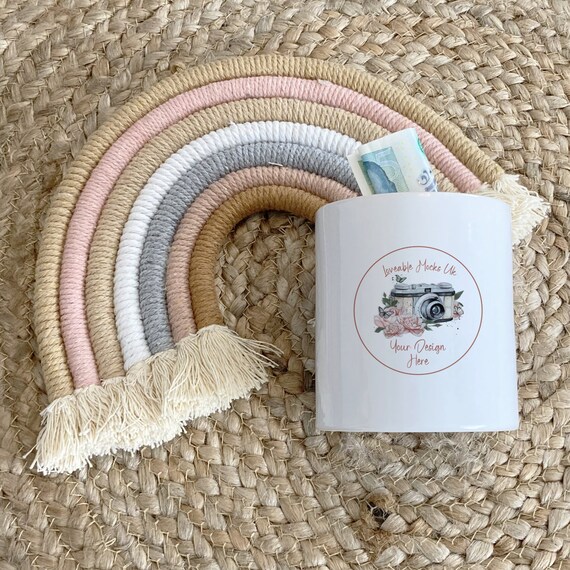 Money Box Mockup Sublimation Coin Bank Piggy Bank Mockup - Etsy UK