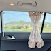Cute Bear Car Window Sun Shade Double Layer Lace Curtain Car ...