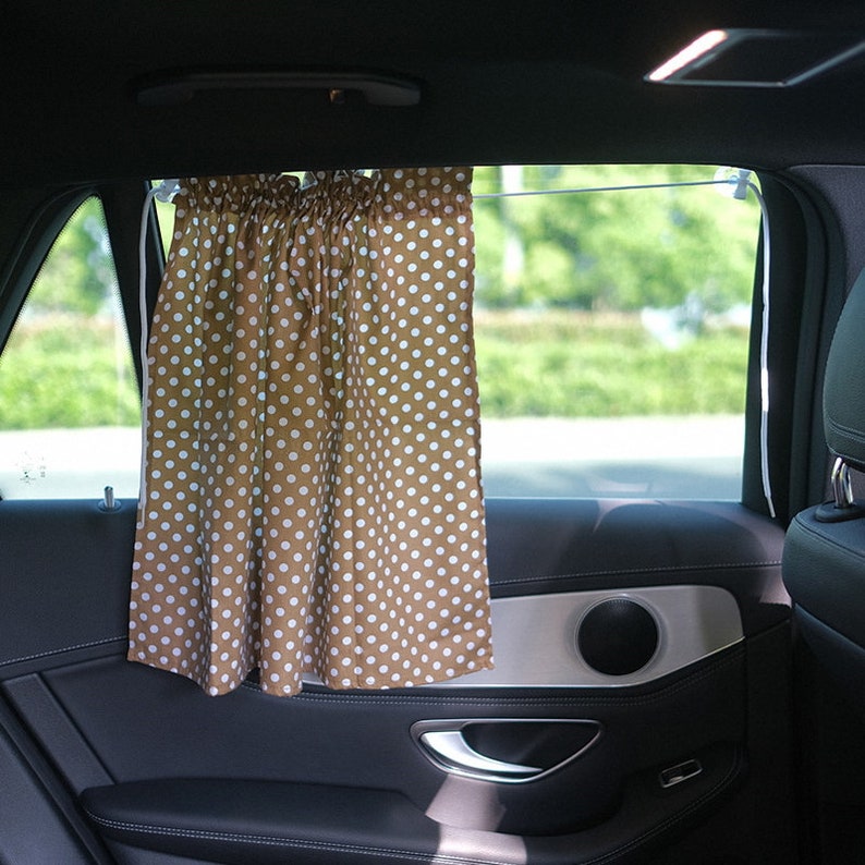 Cute Flower Car Window Sun Shade Curtain Car Accessories for Girls ...