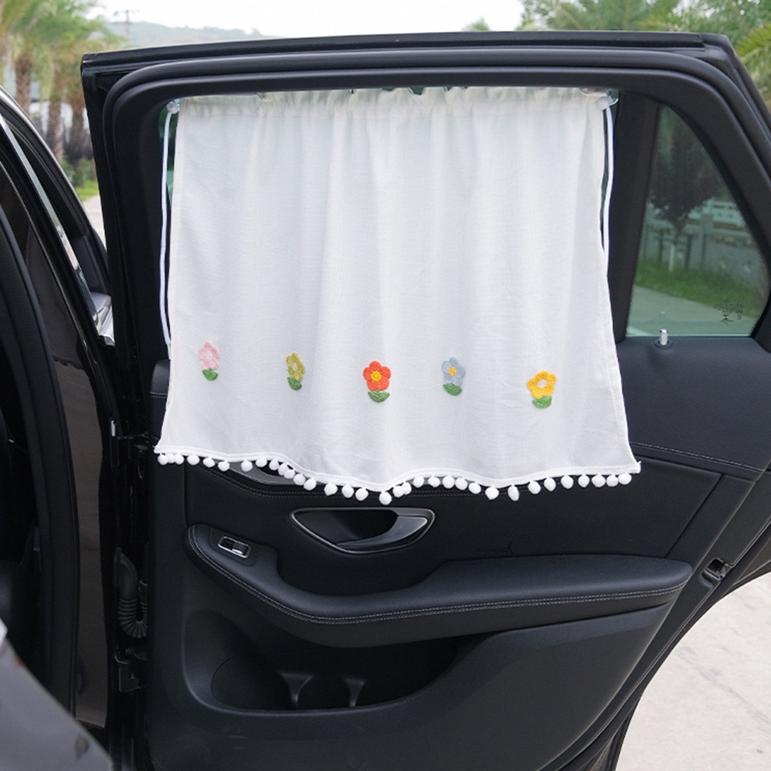 Cute Flower Car Window Sun Shade Curtain Car Accessories for - Etsy