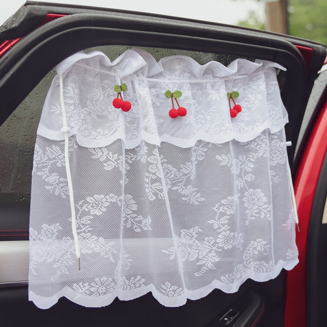 Cute Car Window Sun Shade Curtain Car Accessories for Girls Babys Women ...