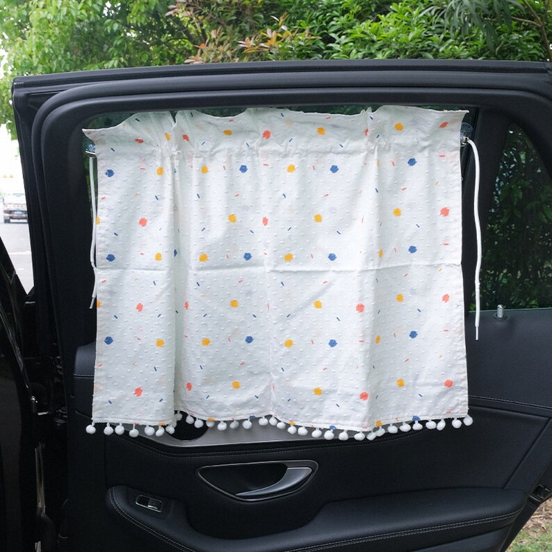 Cute Car Window Sun Shade Double Layer Lace Curtain Car - Etsy