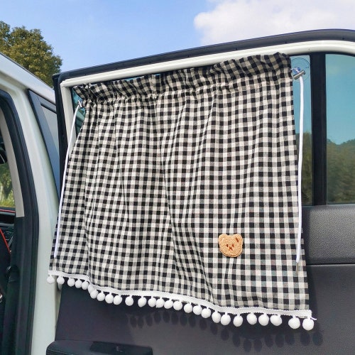 Cute Flower Car Window Sun Shade Curtain Car Accessories for - Etsy