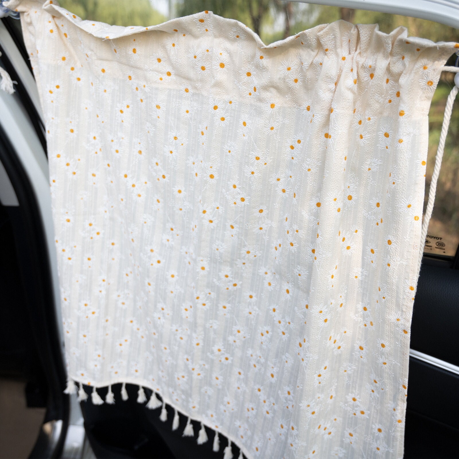 Cute Daisy Flower Car Window Sun Shade Car Accessories for Girls Babys ...