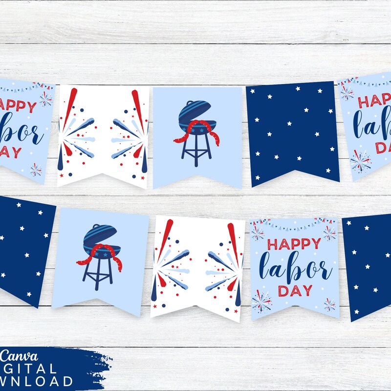 Labor Day Banner - Etsy