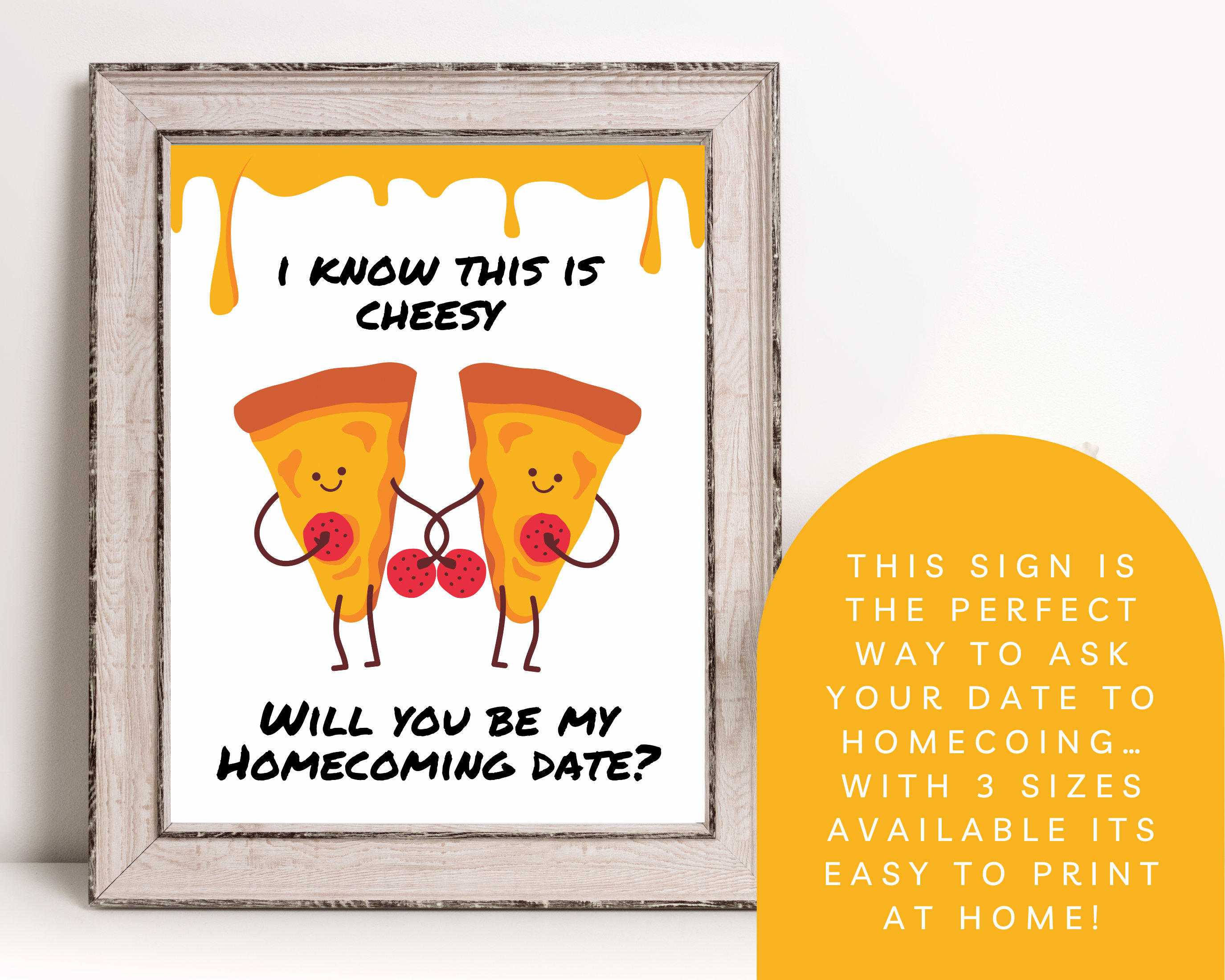 Will You Go To Homecoming With Me Pizza