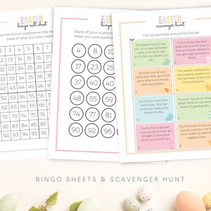 Easter Games Bundle, Easter Activity Printable, Easter Egg Hunt Card ...