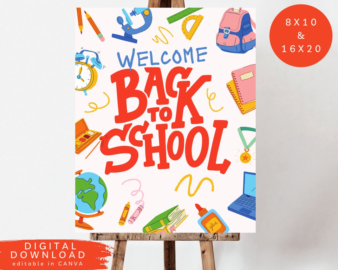 Teachers Classroom Back to School Sign, Classroom Decoration ...