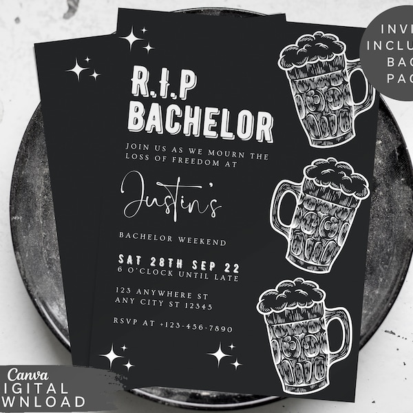 Bachelor Invitation - Etsy