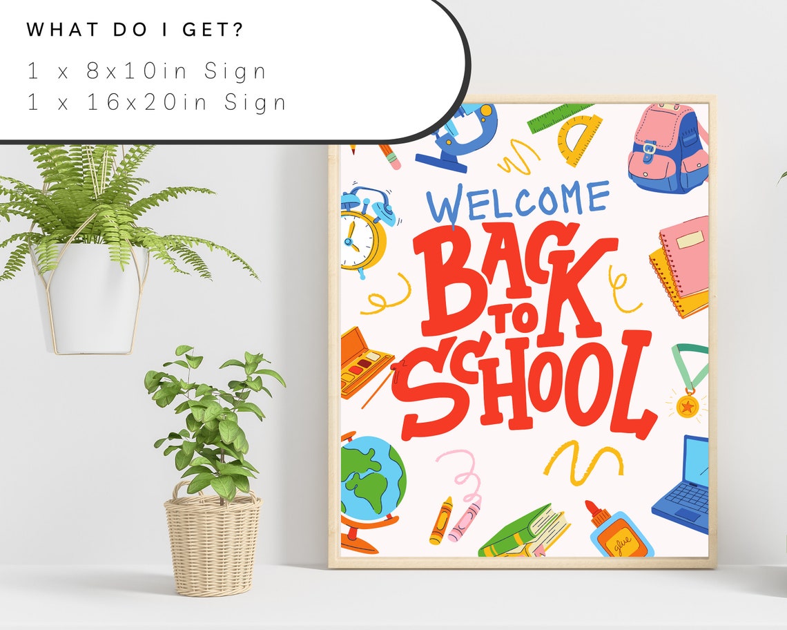 Teachers Classroom Back to School Sign, Classroom Decoration ...