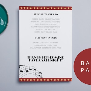 Editable Music Concert Program, High School Music Recital, , Piano ...