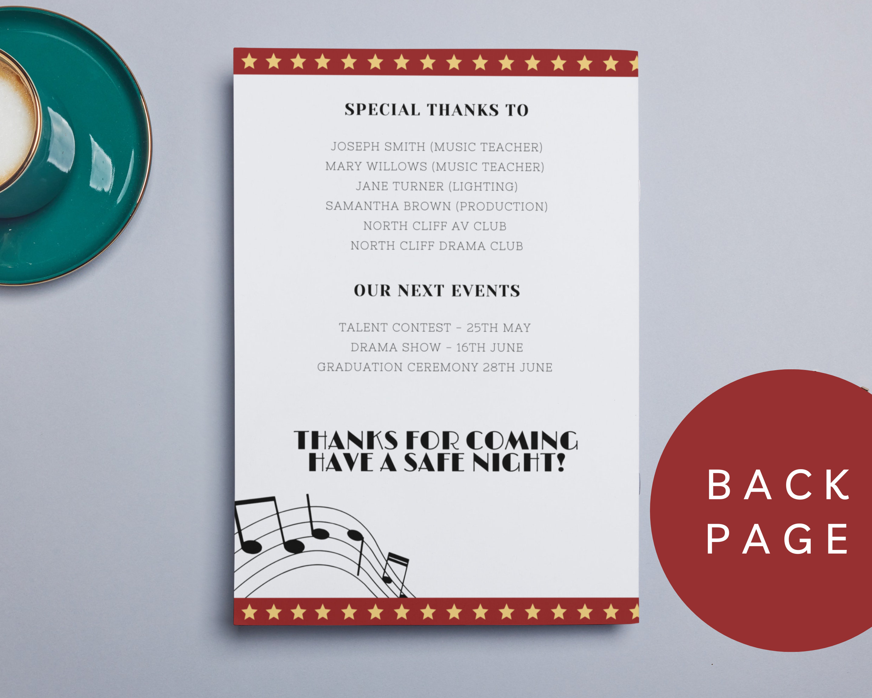 Editable Music Concert Program, High School Music Recital, , Piano ...