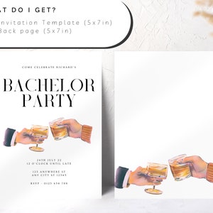 Bachelor Party Invitation, Simply Stag Do Invite, Bachelor Weekend ...