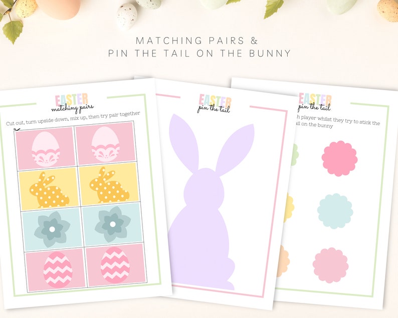 Easter Games Bundle, Easter Activity Printable, Easter Egg Hunt Card ...