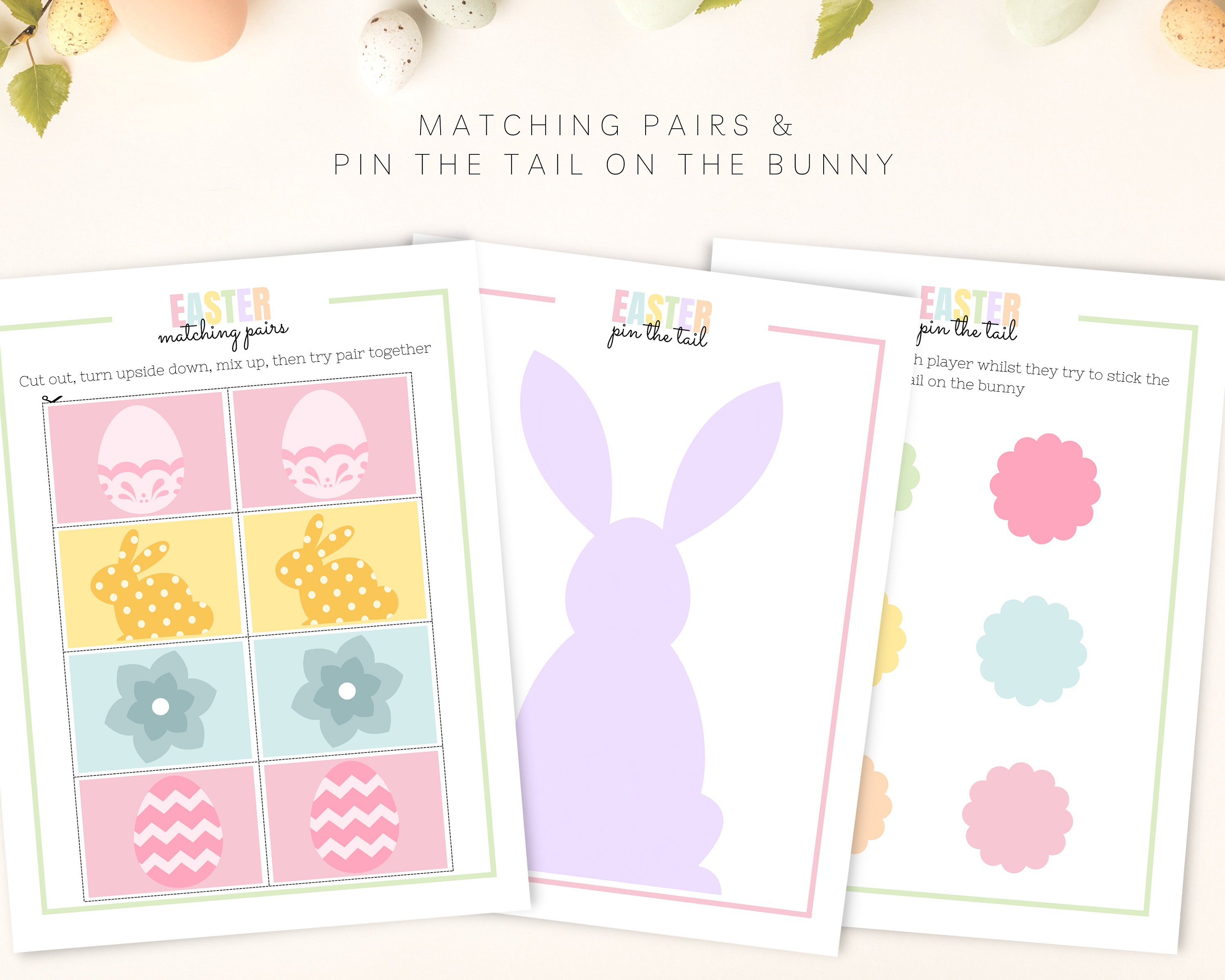 Easter Games Bundle, Easter Activity Printable, Easter Egg Hunt Card ...