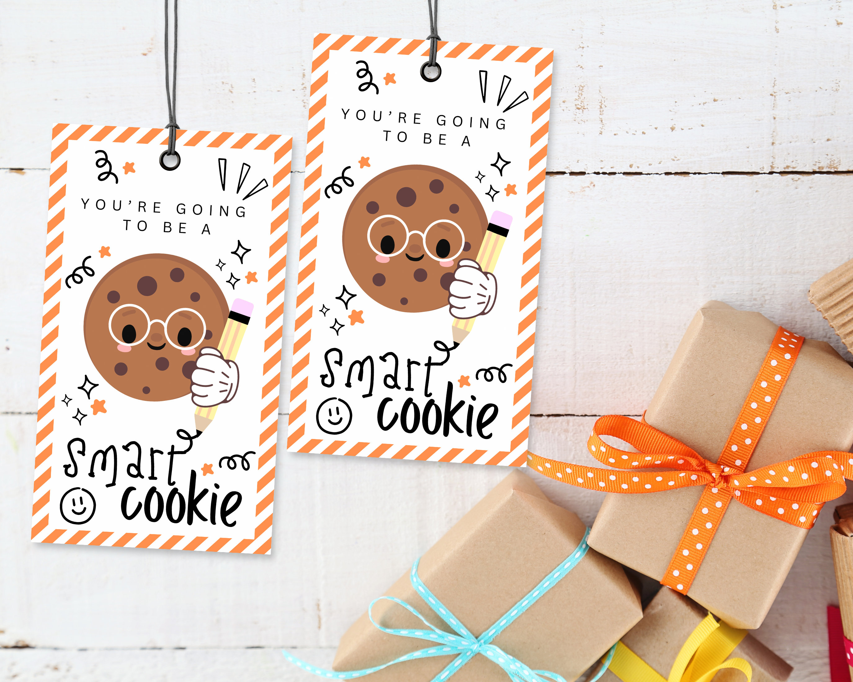 First Day of School Tag, Smart Cookie Back to School Tag, New Class ...
