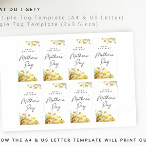 Editable Lemon Mother’s Day Gift Tag, Tea Party Mother Tag, Printable ...