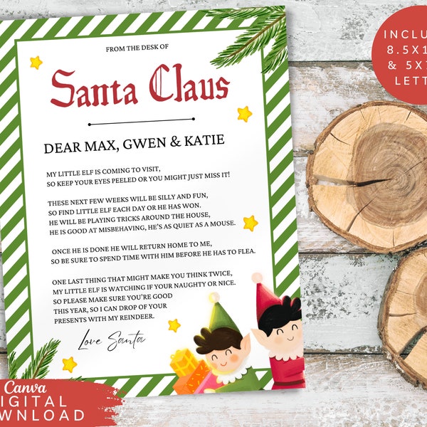 First Time Elf Arrival Letter - Etsy