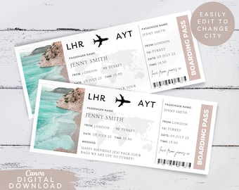 Turkey Trip Ticket - Etsy