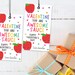 Editable Valentines Applesauce Gift Tag, Friends Valentines Tag ...