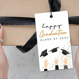 Graduation Class of 2024 Tag, Graduation Gift Tag, Student Graduate Tag ...