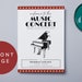 Editable Music Concert Program, High School Music Recital, , Piano ...
