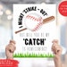 Baseball Homecoming Sign, Digital Homecoming Ask Idea, Digital Homerun ...