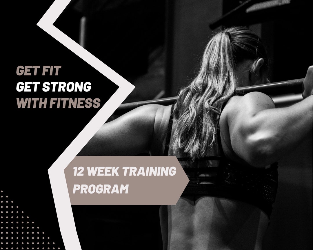 12 Week Workout Plan Weight Training Fitness Plan Gym or - Etsy