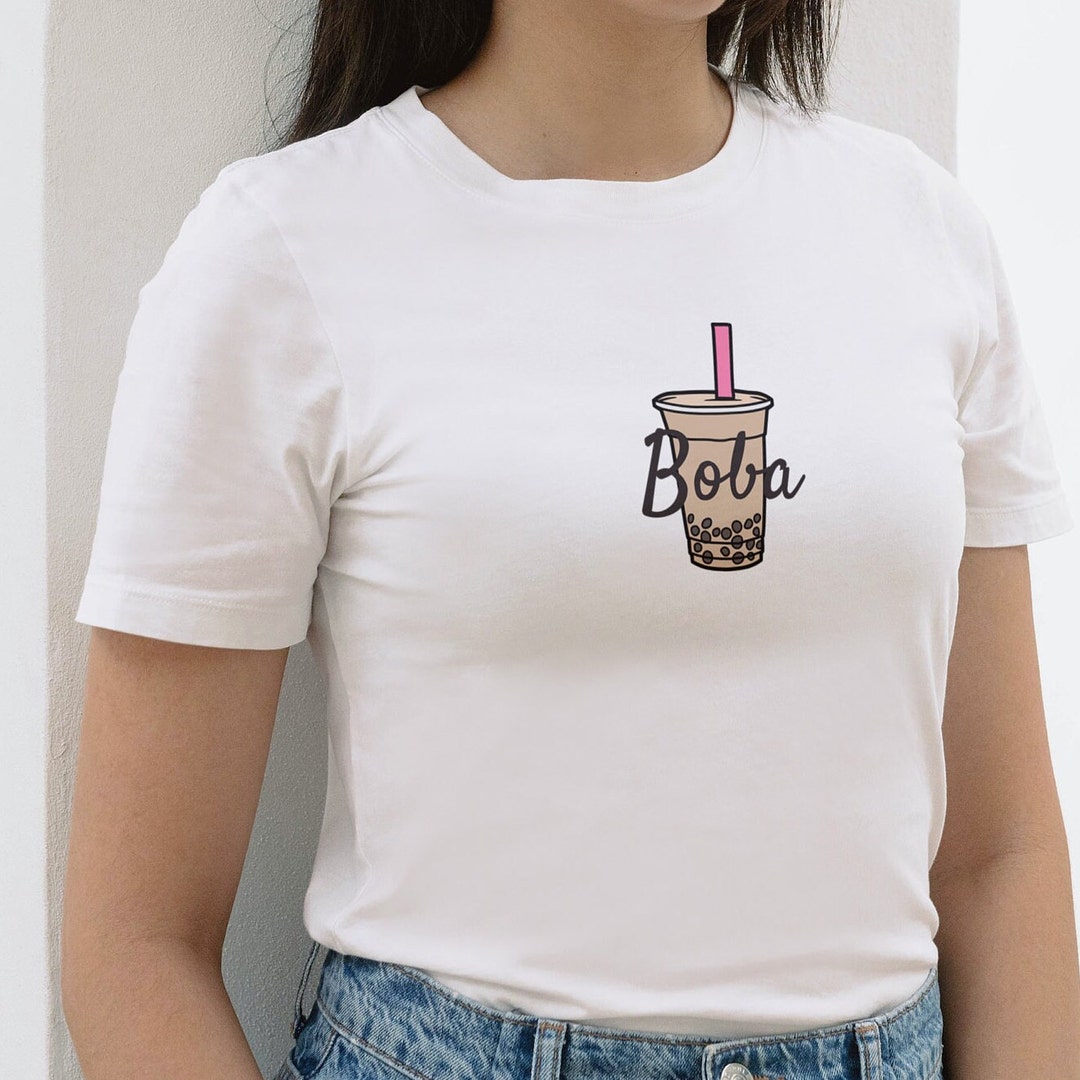 Boba Shirt Bubble Tea T-shirt Womens Shirt Graphic Tee Gift for Boba ...