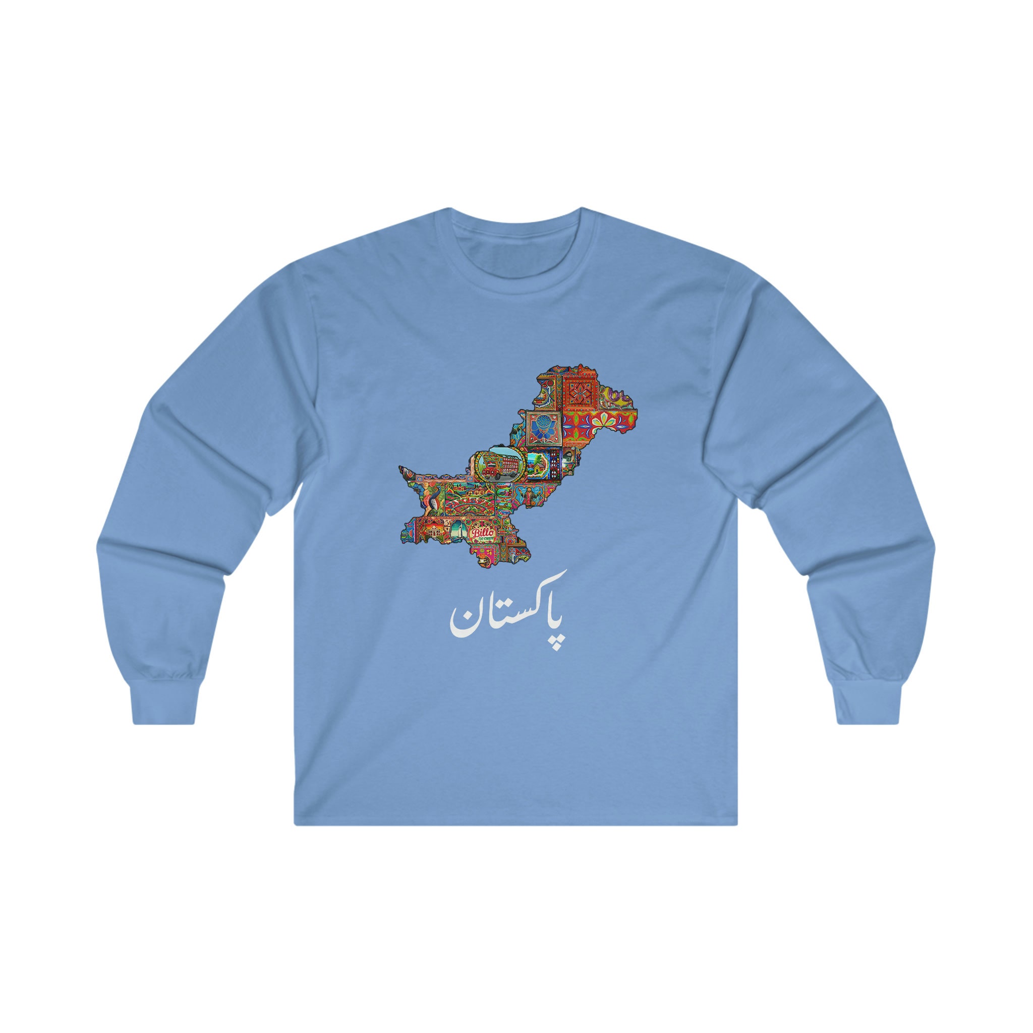 Pakistan Truck Art Map Streetwear Long Sleeve Shirt | Desi Pakistani ...