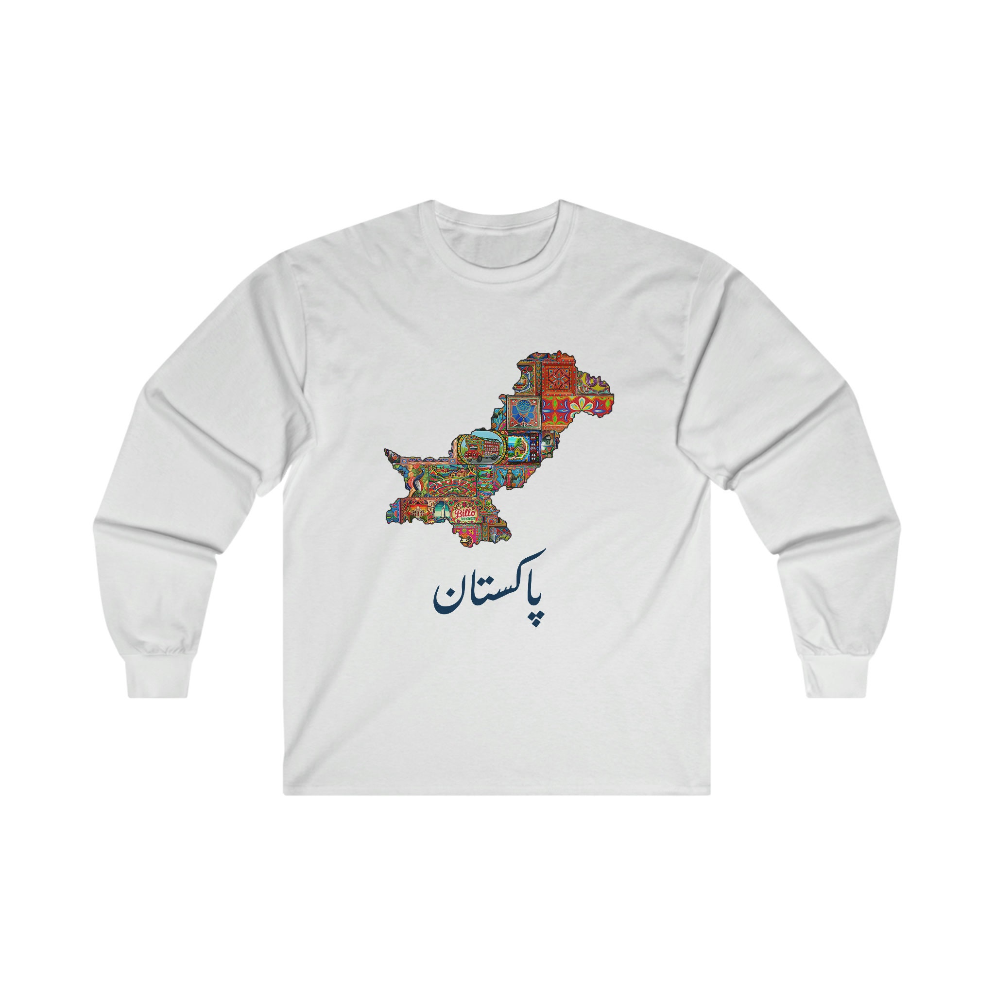 Pakistan Truck Art Map Streetwear Long Sleeve Shirt | Desi Pakistani ...