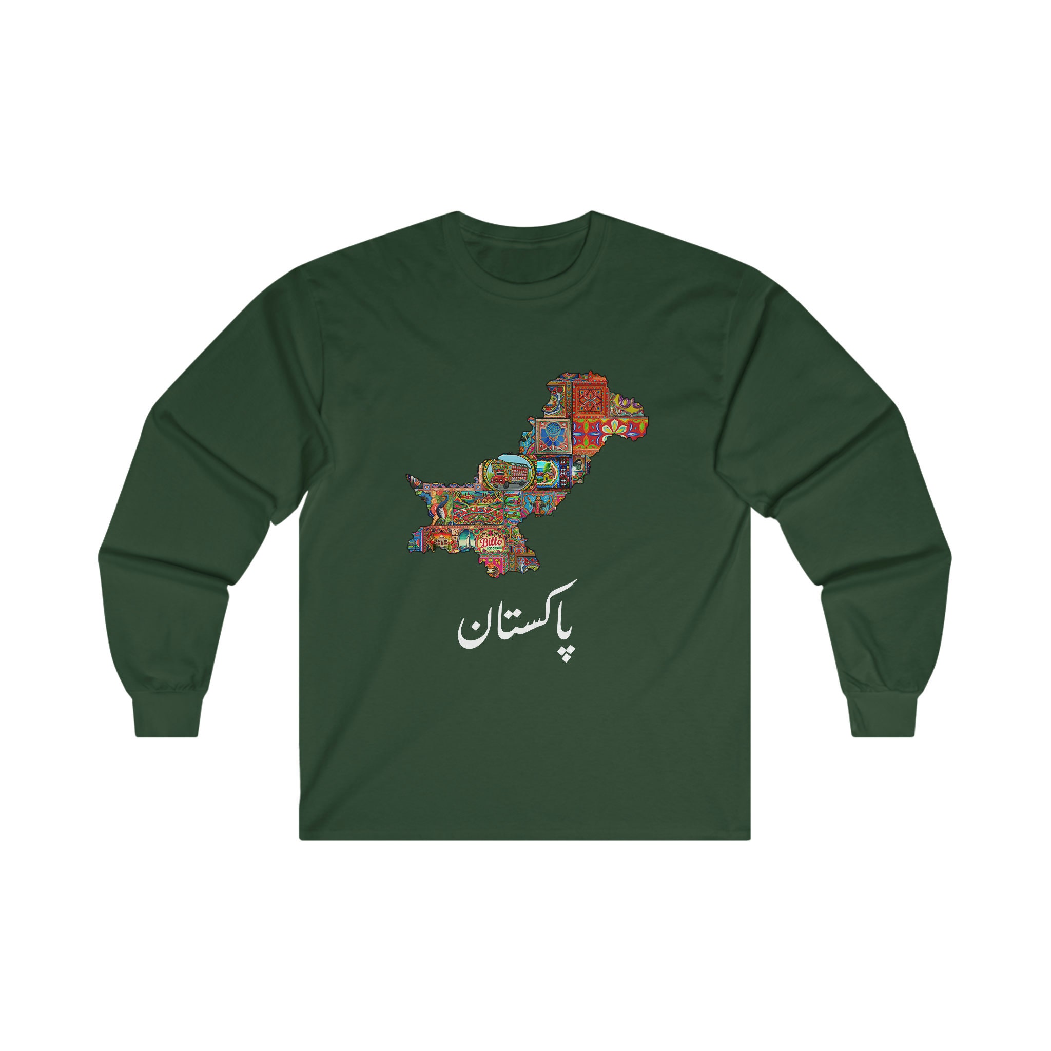 Pakistan Truck Art Map Streetwear Long Sleeve Shirt | Desi Pakistani ...