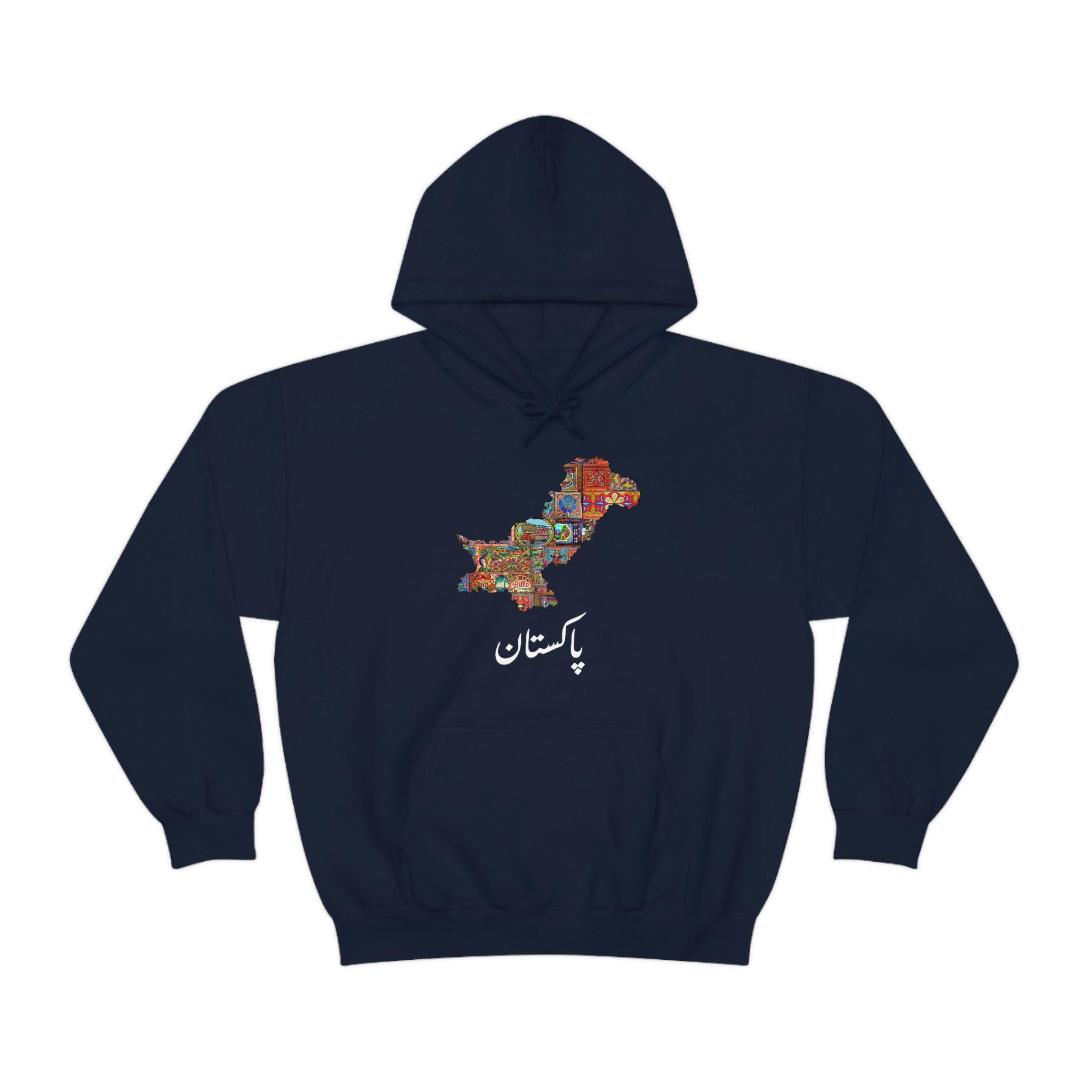 Truck Art Pakistan Map Streetwear Hoodie Desi Pakistani Hoodie Urdu ...