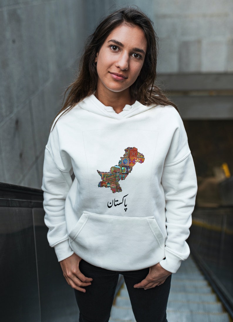 Truck Art Pakistan Map Streetwear Hoodie | Desi Pakistani Hoodie | Urdu ...
