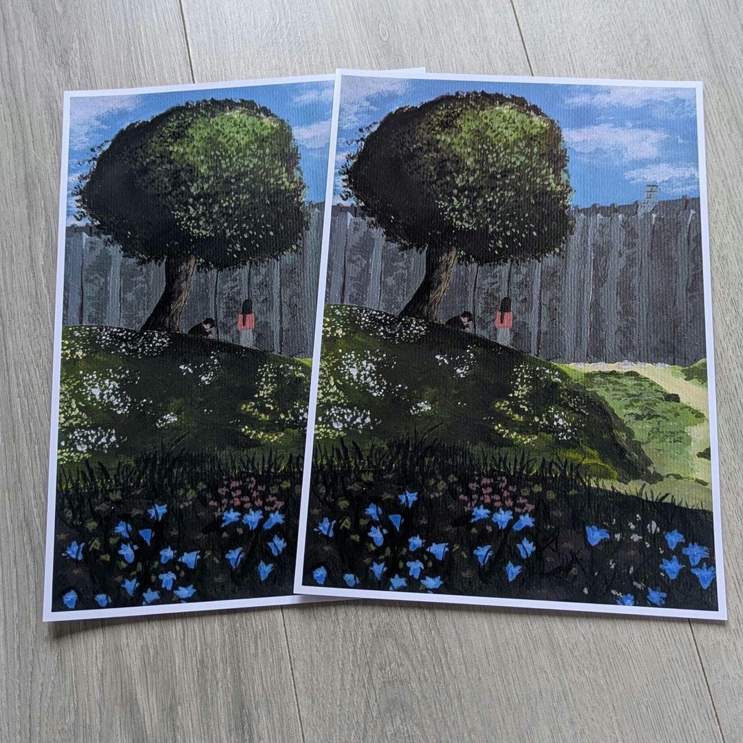 Eren and Mikasa Art Print | AOT Art | Attack on Titan Under the Tree ...