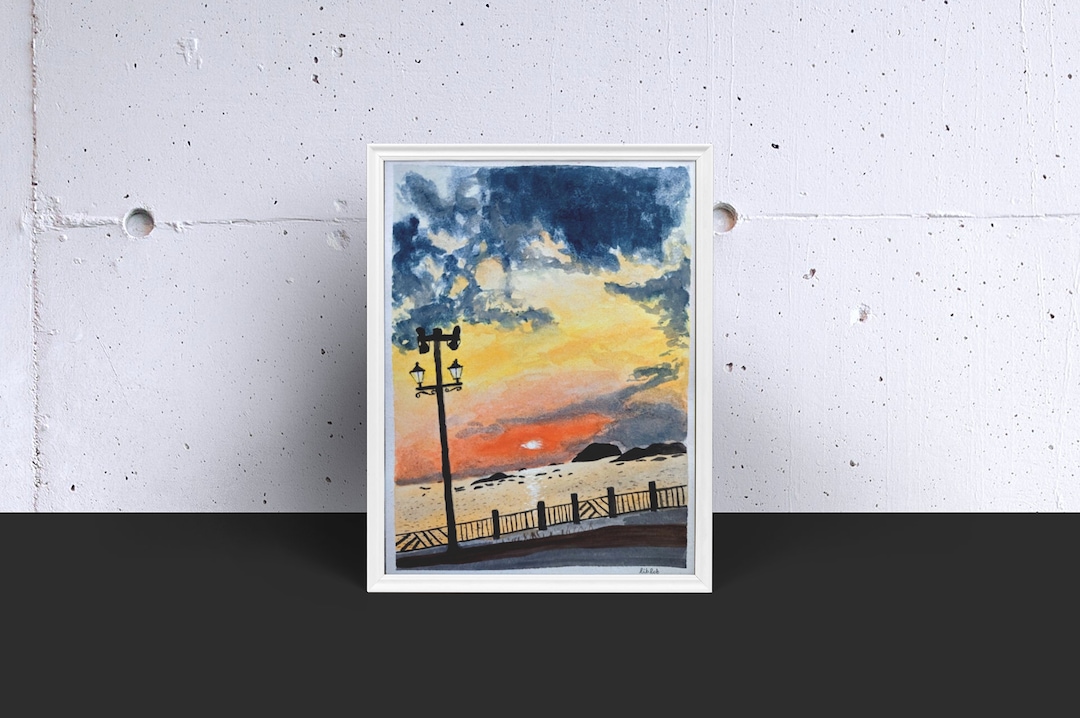 Colourful Nature Scenery A4 Art Prints | Sunset, Meadow, Grassy Field ...