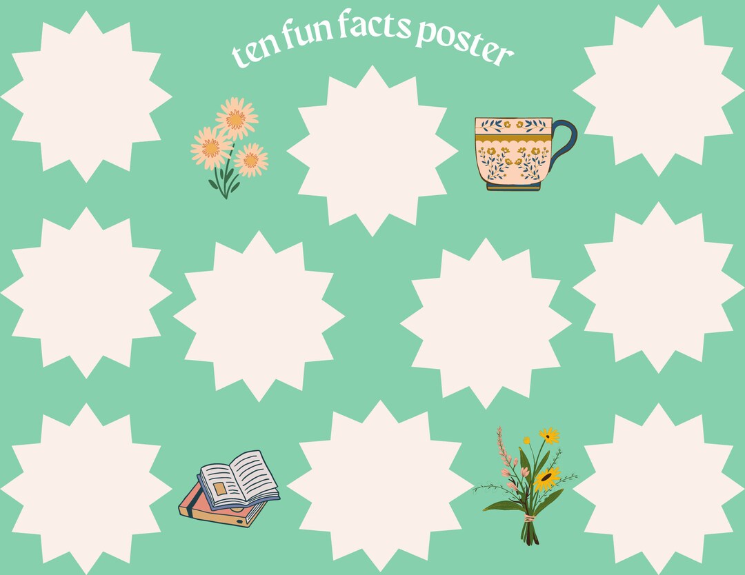Facts Poster Template - Etsy