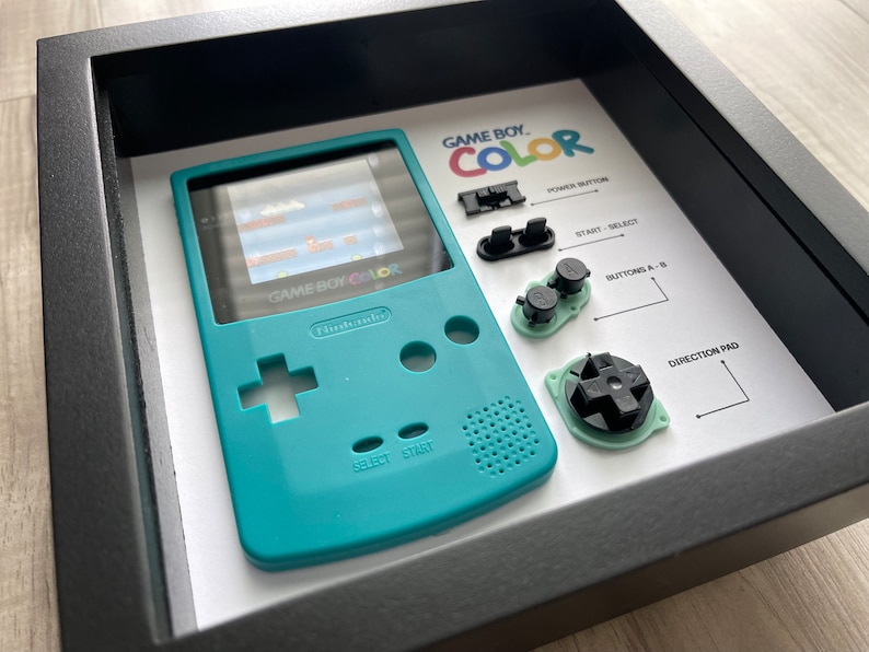 Teal Gameboy Color Teardown Art - Etsy