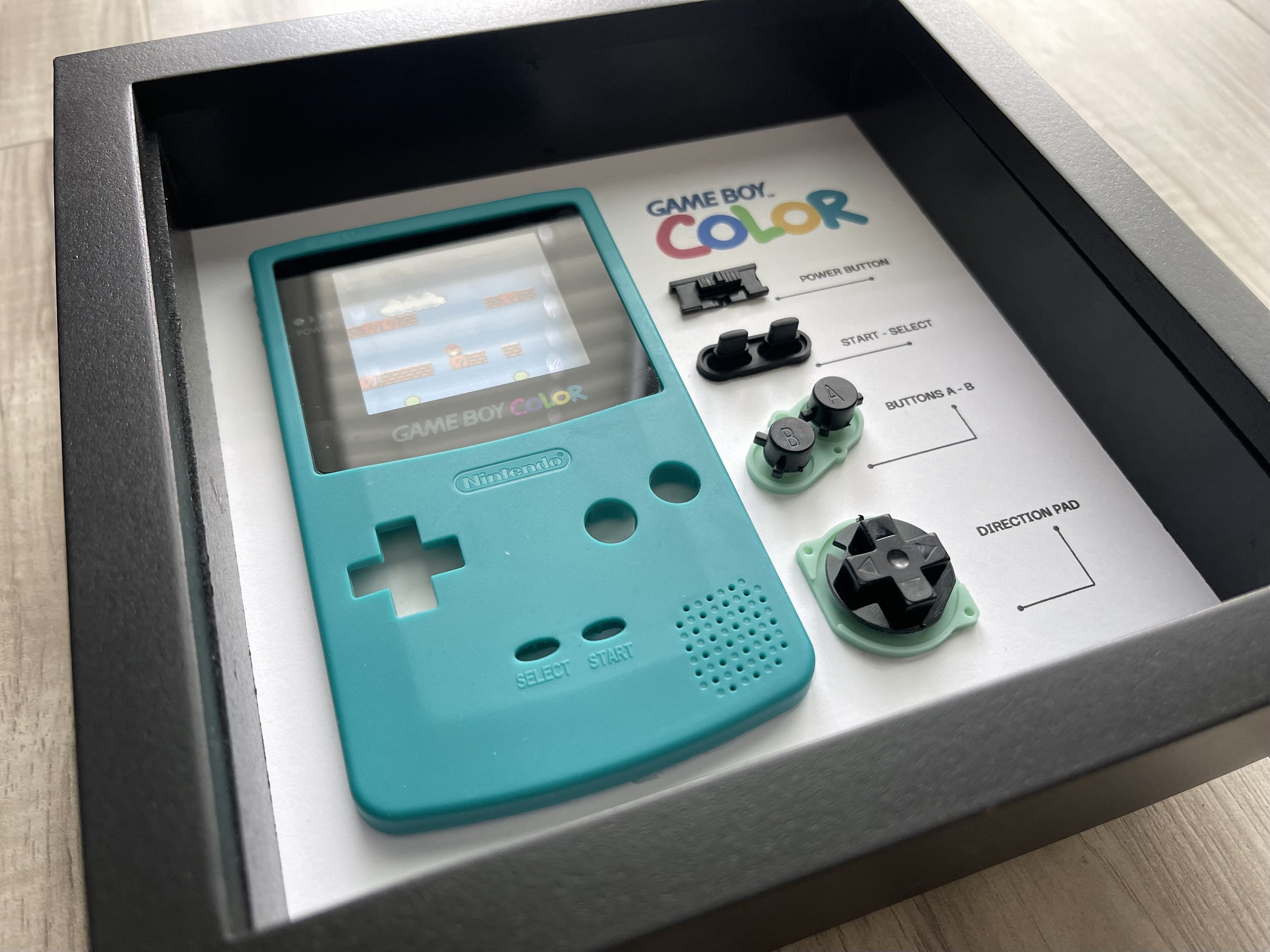 Teal Gameboy Color Teardown Art - Etsy