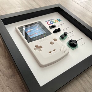 White Gameboy Color Teardown Art - Etsy
