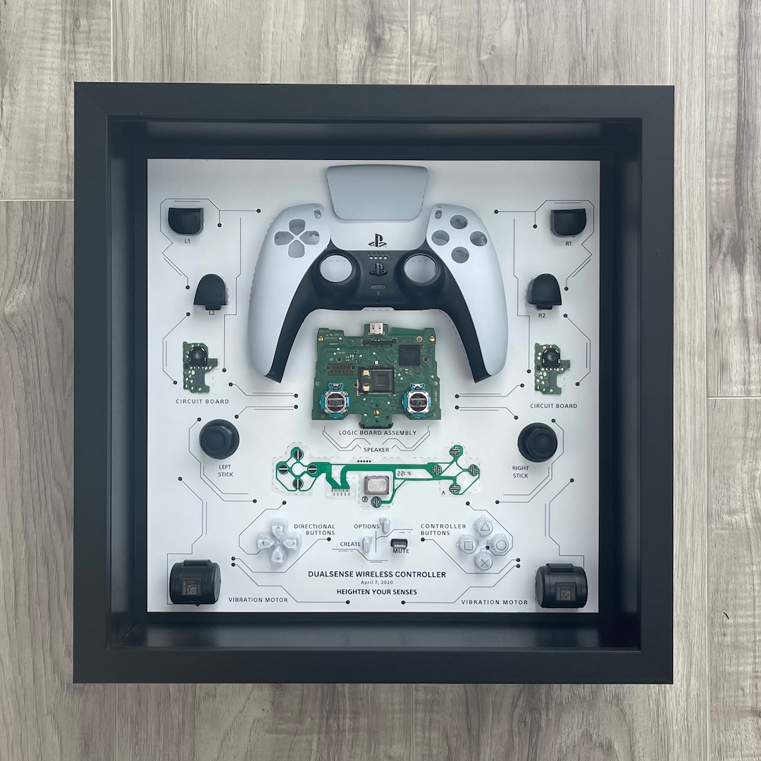White Dualsense Controller Teardown Art - Etsy