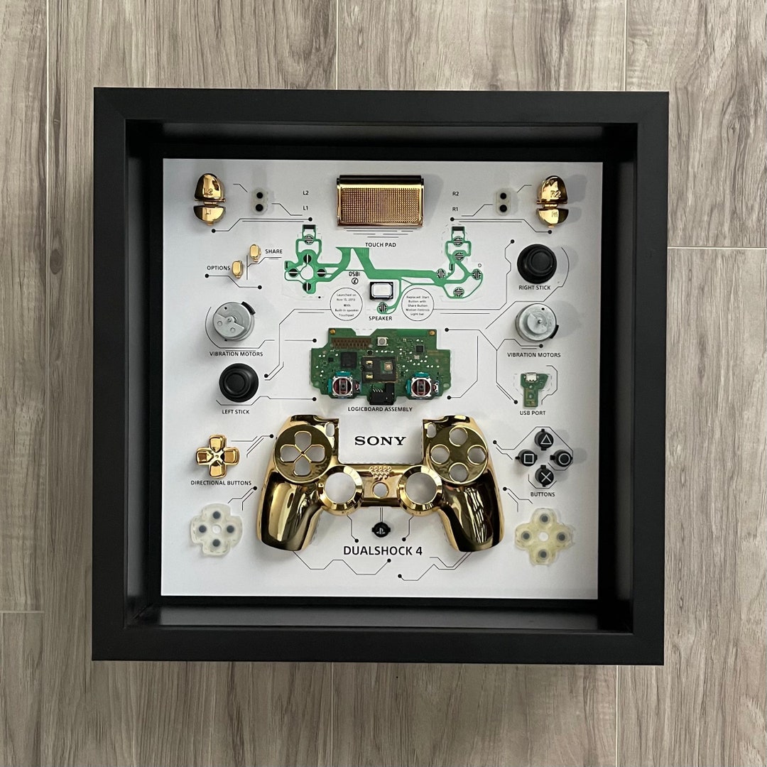 Chrome Gold PS4 Controller Teardown Art - Etsy