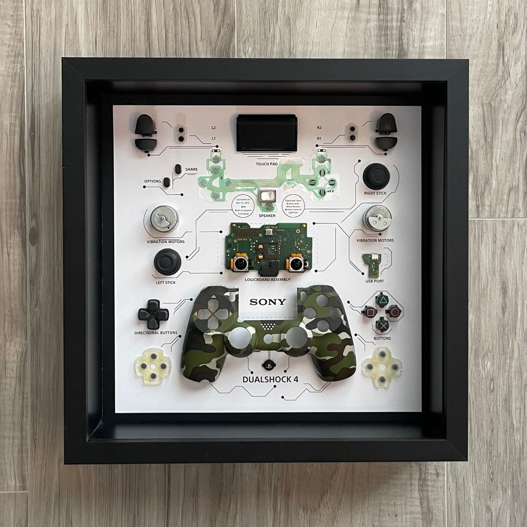 Camo PS4 Controller Teardown Art - Etsy