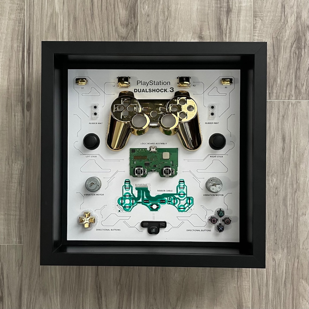 Chrome Gold PS3 Controller Teardown Art - Etsy