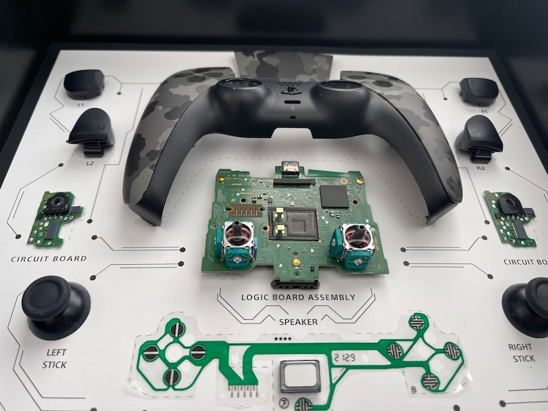 Camo Dualsense Controller Teardown Art - Etsy