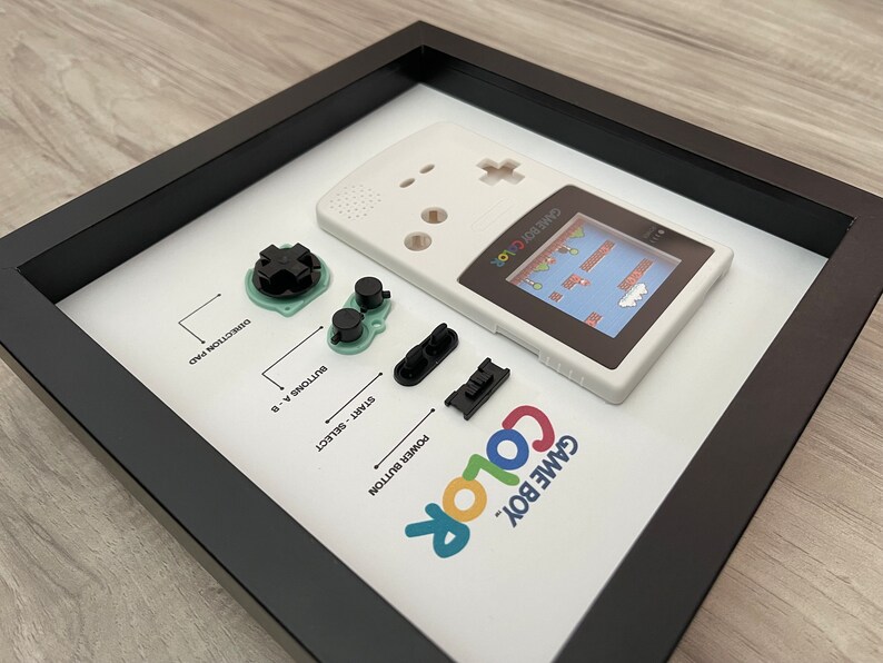 White Gameboy Color Teardown Art - Etsy