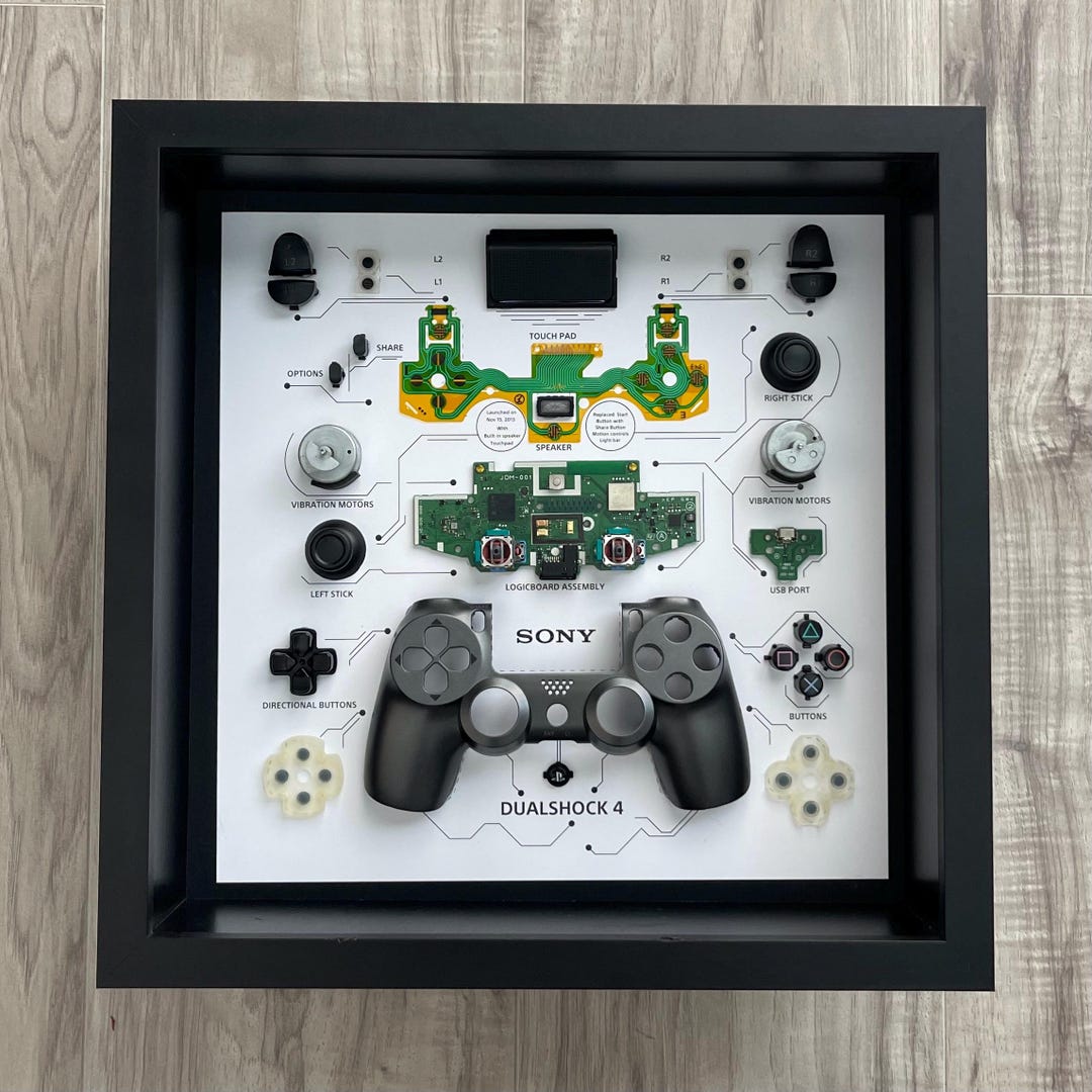Gunmetal Dualshock 4 Controller Teardown Art - Etsy