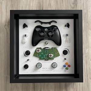 Black Xbox 360 Controller Teardown Art - Etsy