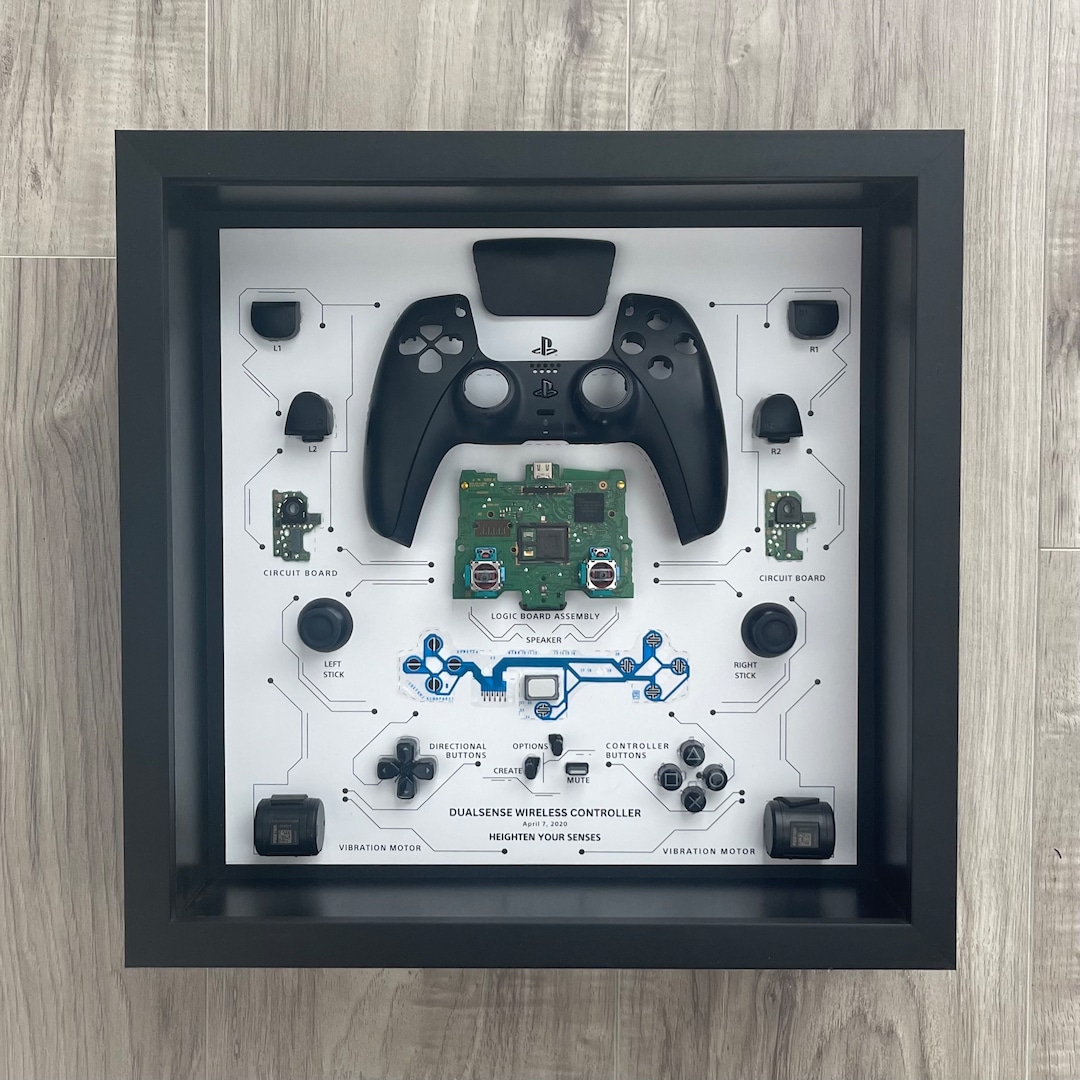 Black Dualsense Controller Teardown Art - Etsy